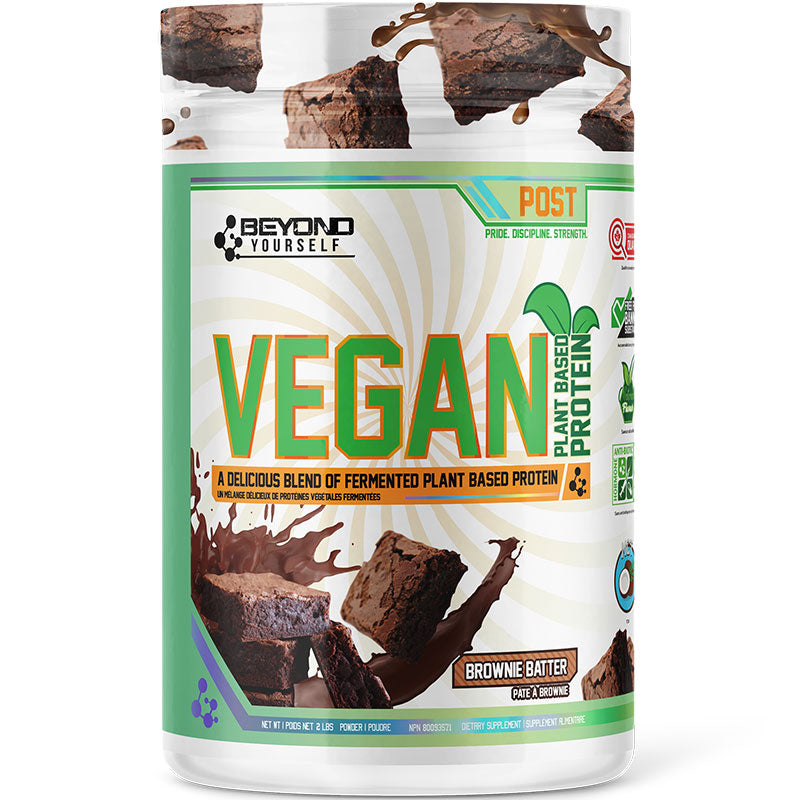 Beyond Yourself Vegan Plant Based Protein 2lb / 30 Servings - Brownie – Supplements Canada