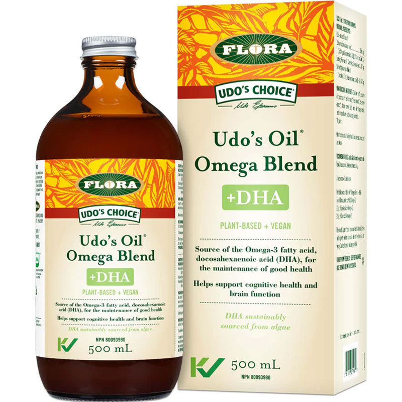 Flora Udo's Oil® Omega 3•6•9 Blend +DHA - 500ml Expires 11/2026 ...